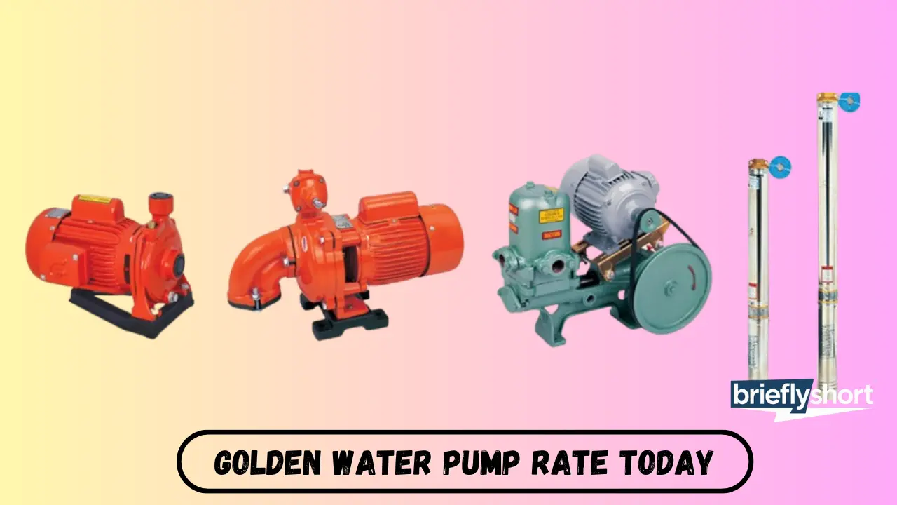Golden Water Pump Prices in Pakistan 2026 | Rate List